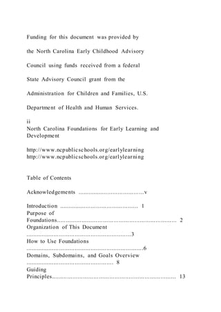 North carolina foundations for early learning and devel | DOCX