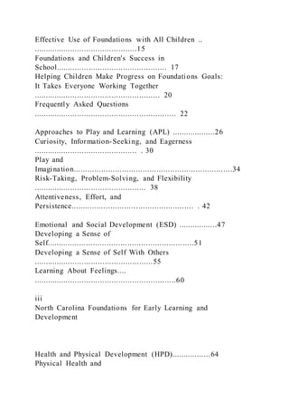 North carolina foundations for early learning and devel | DOCX