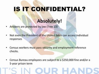 Census 2010 - Census Bureau Presentation | PPTX