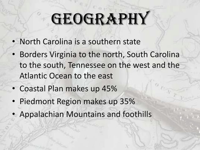 North carolina powerpoint | PPTX | Geography | Science