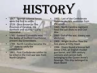 North carolina powerpoint | PPTX