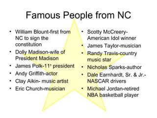 North carolina pp | PPT