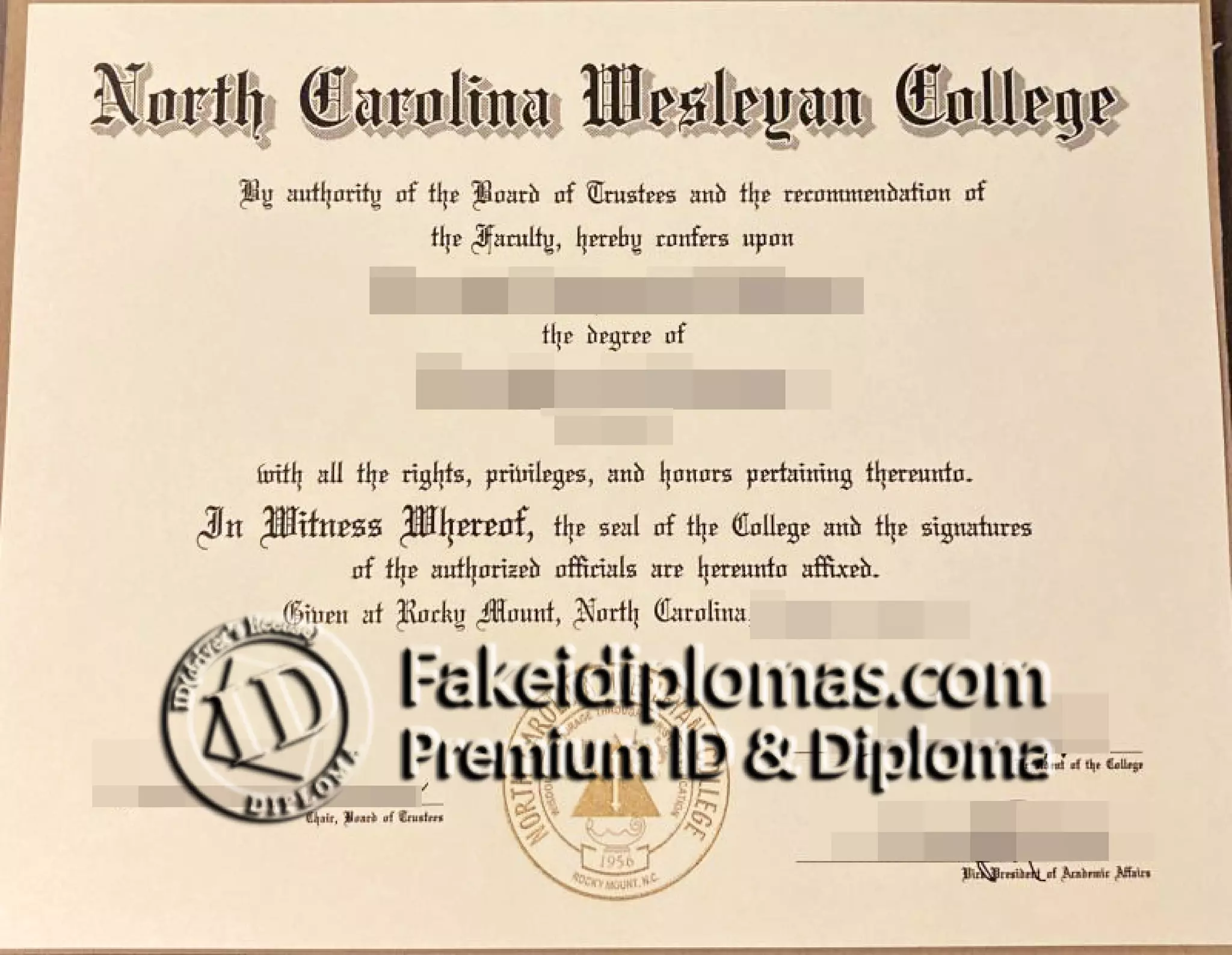 North Carolina Wesleyan College degree | PPT