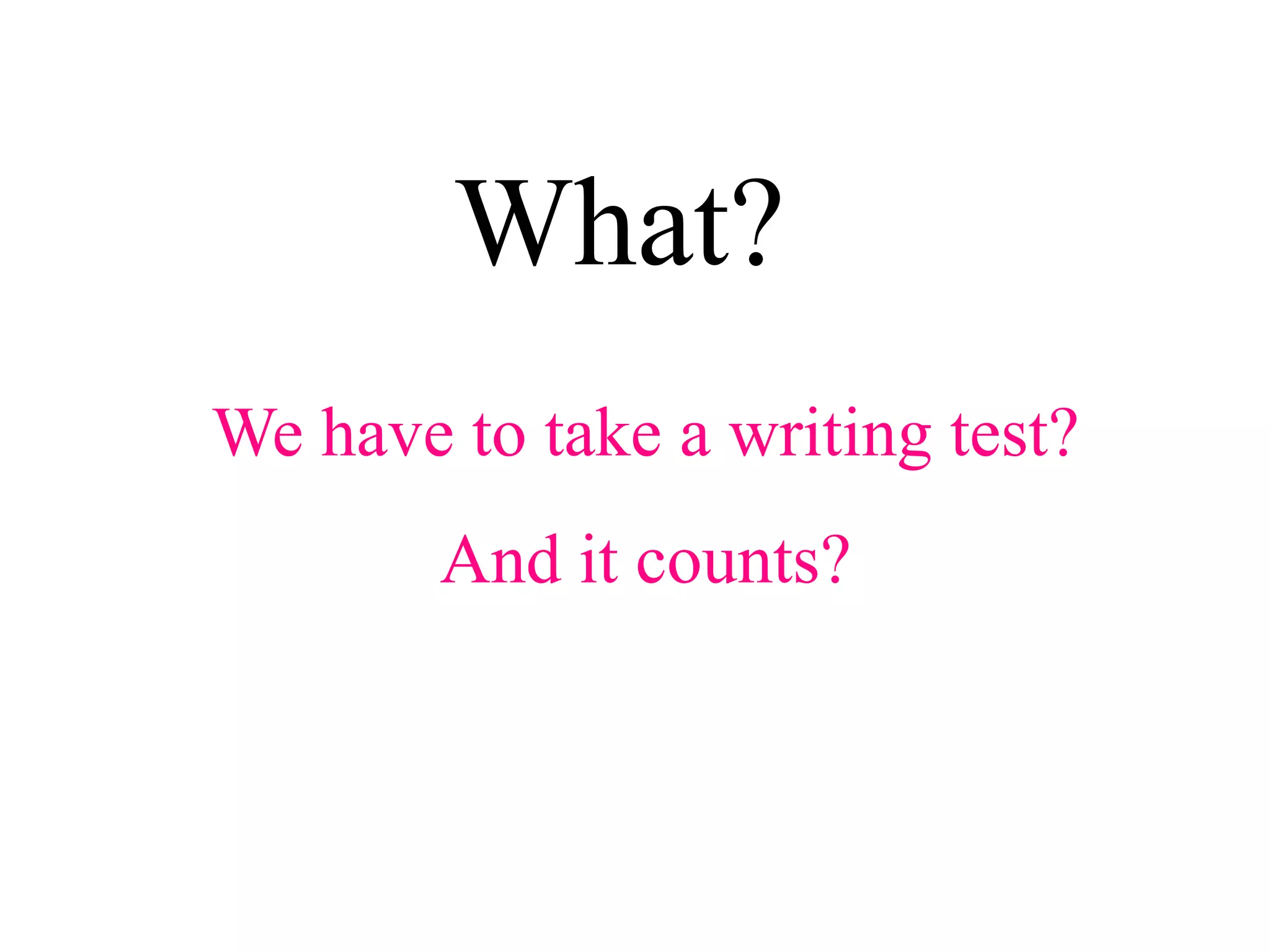 The 5 Features of Writing | PPTX