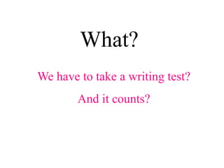 The 5 Features of Writing | PPTX