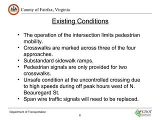 Public Information Meeting: Safety Improvements at N. Beauregard Street ...