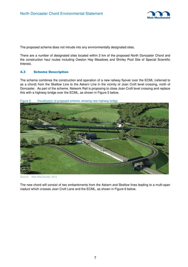 North doncaster chord environmental statement | PDF | Rail Travel | Travel Type