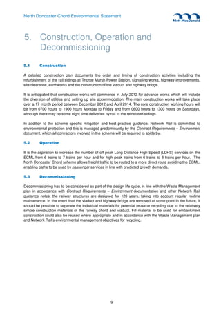 North doncaster chord environmental statement | PDF