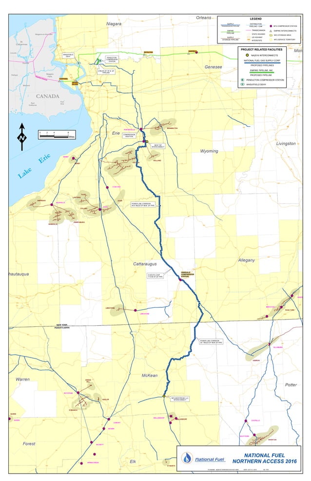 National Fuel Gas' Northern Access Project Overview Map | PDF ...
