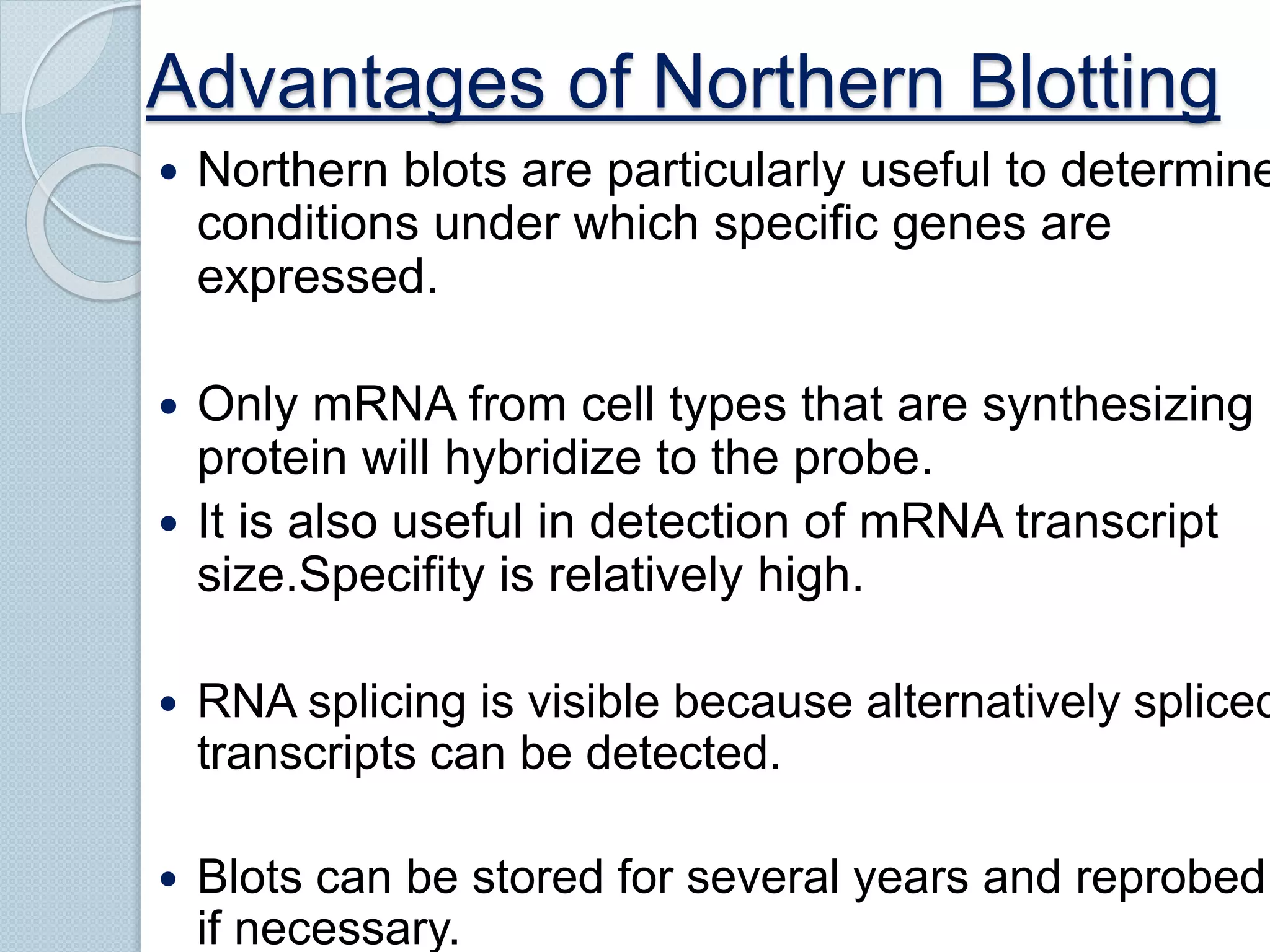 Northern blotting | PPTX