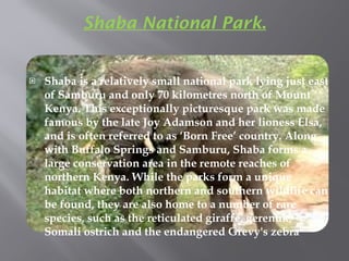 NORTHERN CIRCUIT OF KENYA DESTINATIONS.pptx