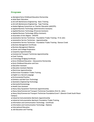 Northern lights college | PDF