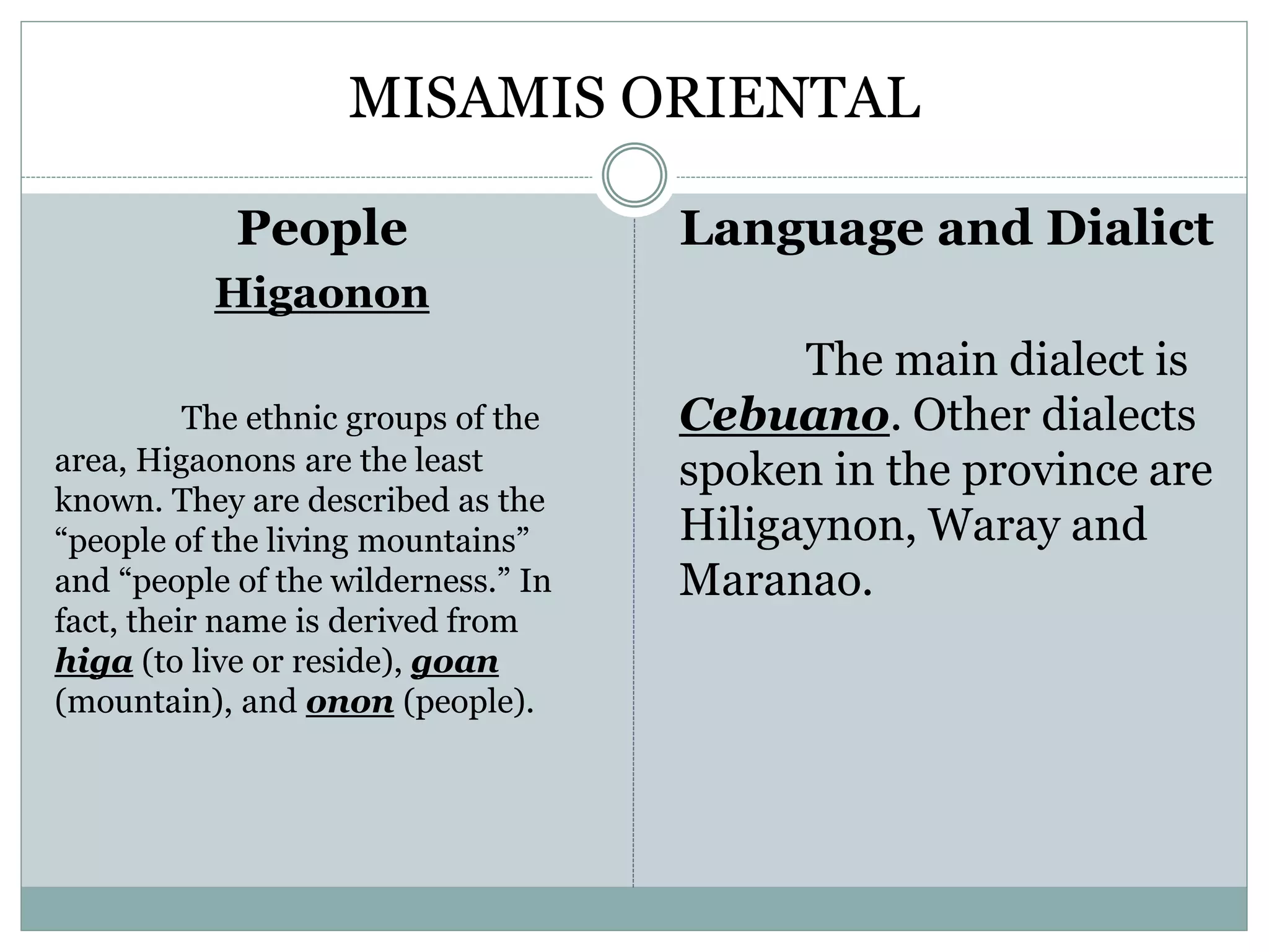 Northern mindanao presentation | PPTX