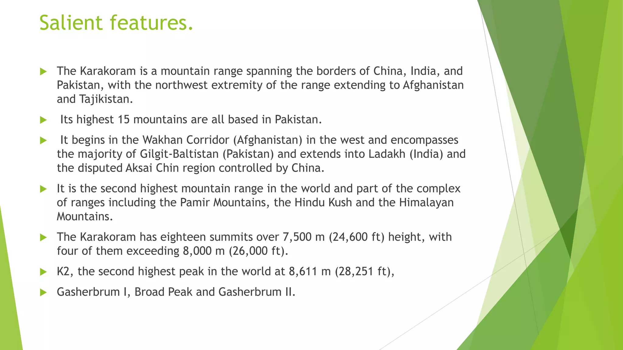 Northern mountain ranges | PPTX