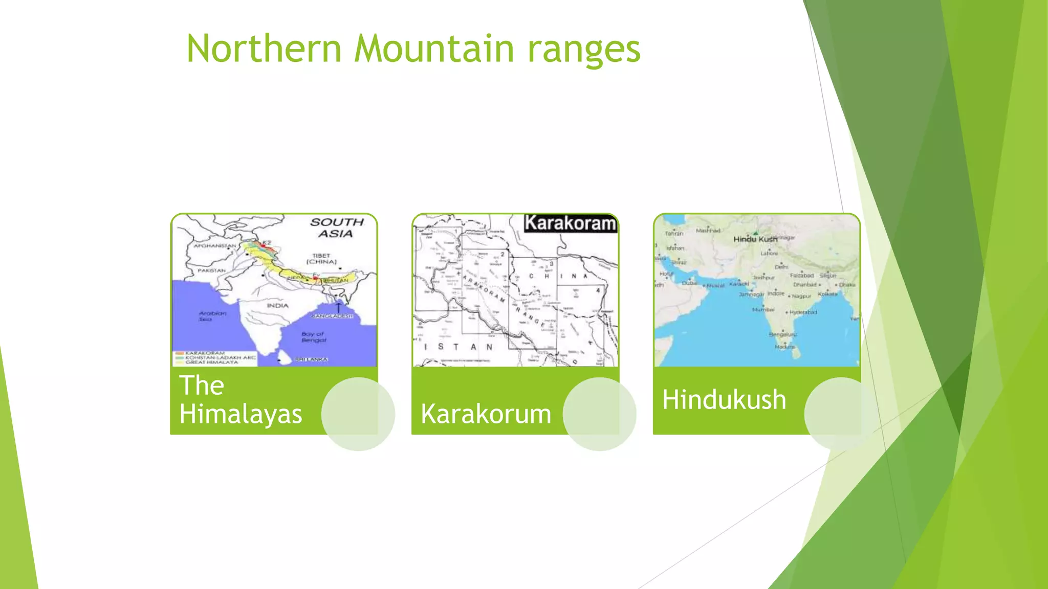 Northern mountain ranges | PPTX