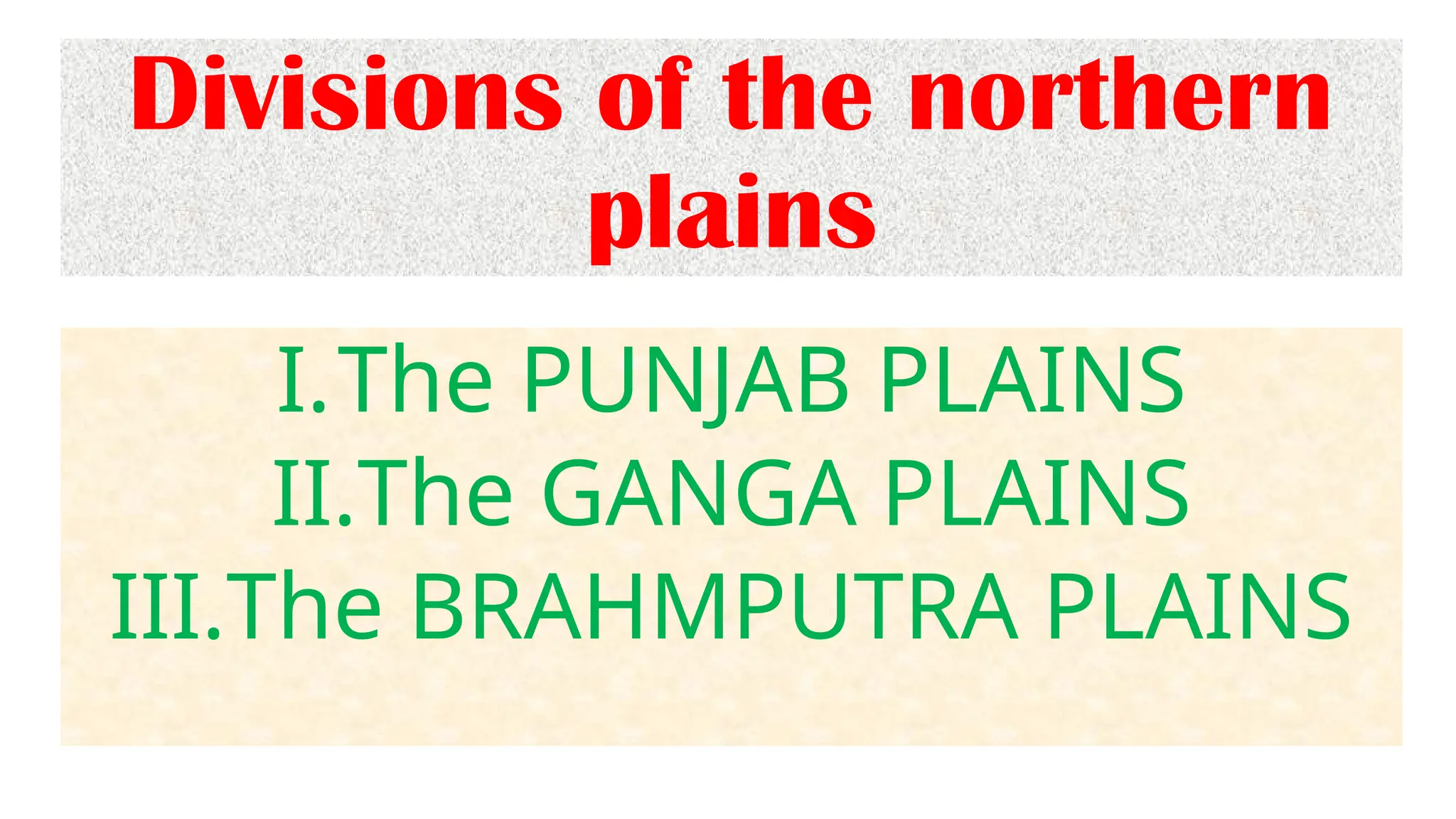 The northern plains of India presentation.pptx