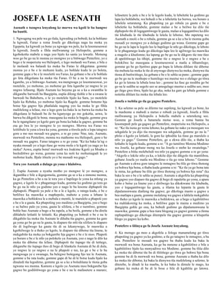 Northern Sotho Sepedi - Joseph and Asenath by E.W. Brooks.pdf