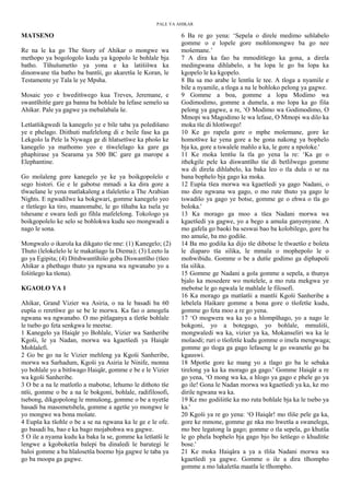 Northern Sotho Sepedi - The Story of Ahikar the Grand Vizier of Assyria.pdf