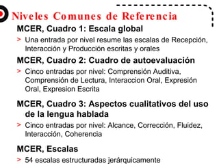 El Marco común Europeo de Referencia: niveles y criterios | PPT