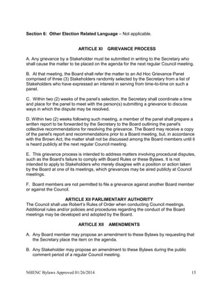 North Hills East NC Bylaws | PDF