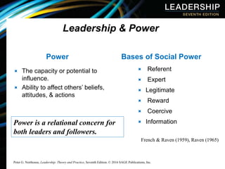 Northhouse 7th edition chapter 1 Introduction.ppt