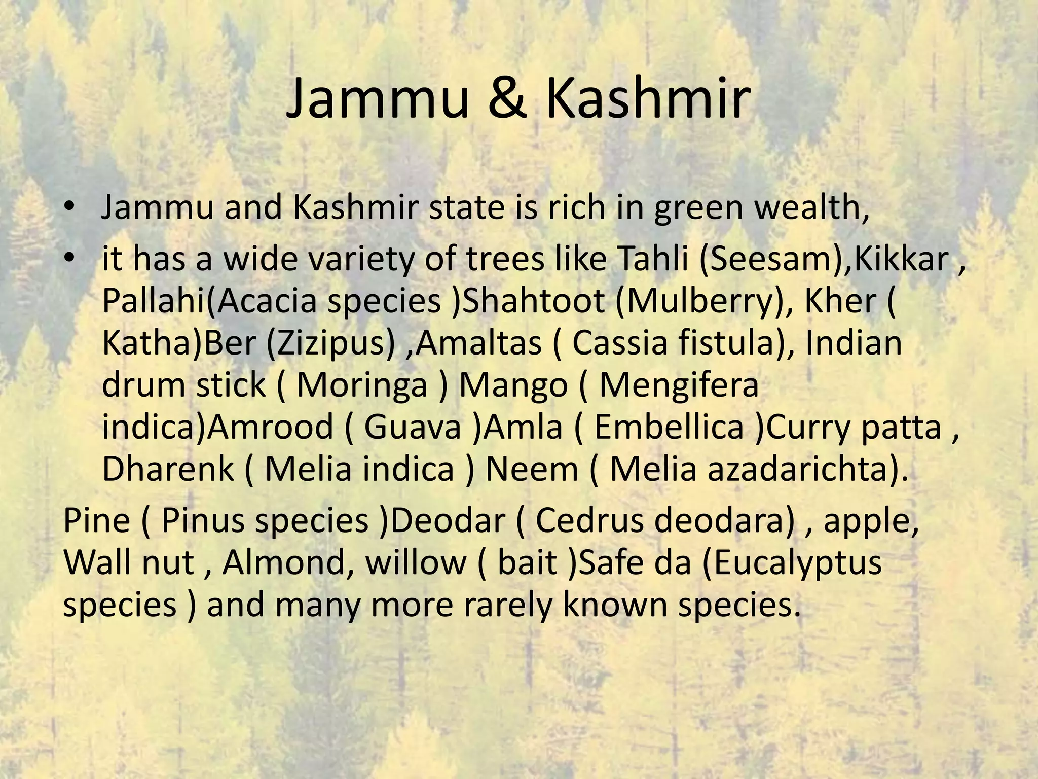 North indian plantations: An Introduction. | PPTX