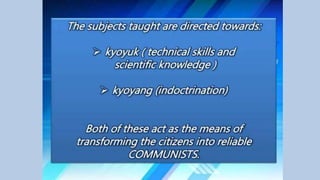 North Korea Education System ppt reports | PPTX | Education