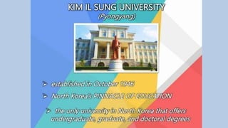 North Korea Education System ppt reports | PPTX