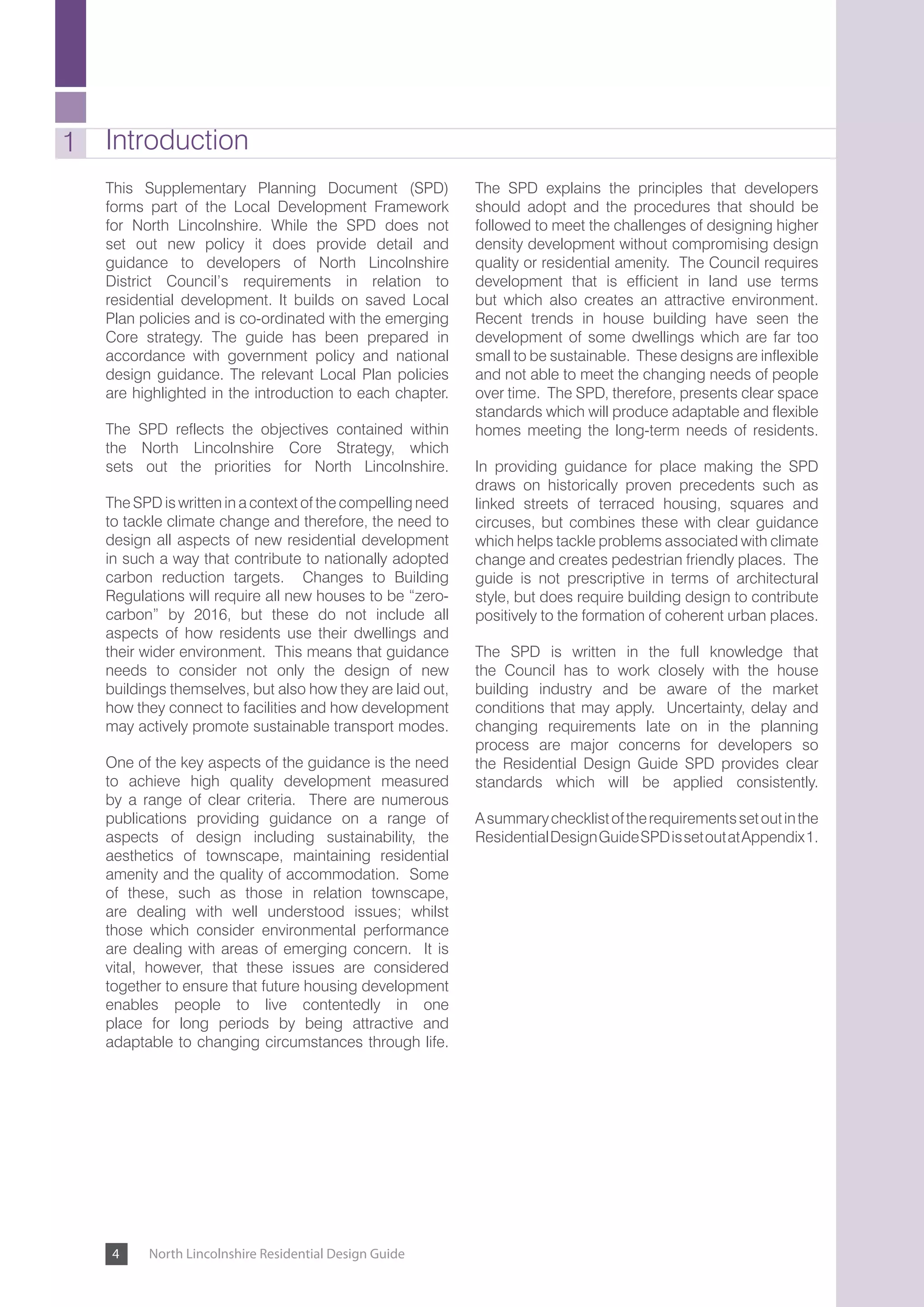 North Lincolnshire Residential Design Guide | PDF