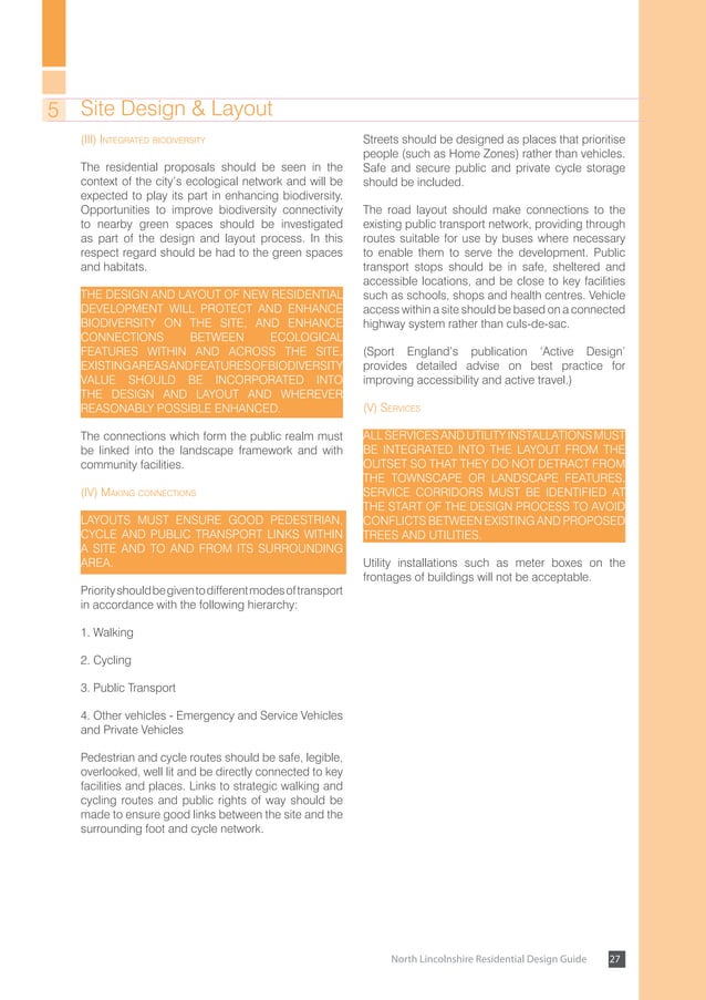 North Lincolnshire Residential Design Guide | PDF