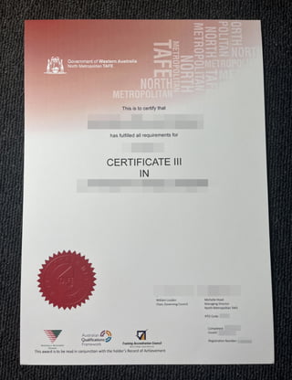 North Metropolitan TAFE certificate | PDF
