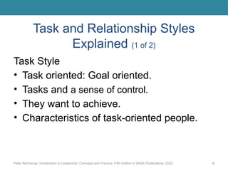 Chapter 4: Leadership Behaviors - Tasks and Relationships | PPTX
