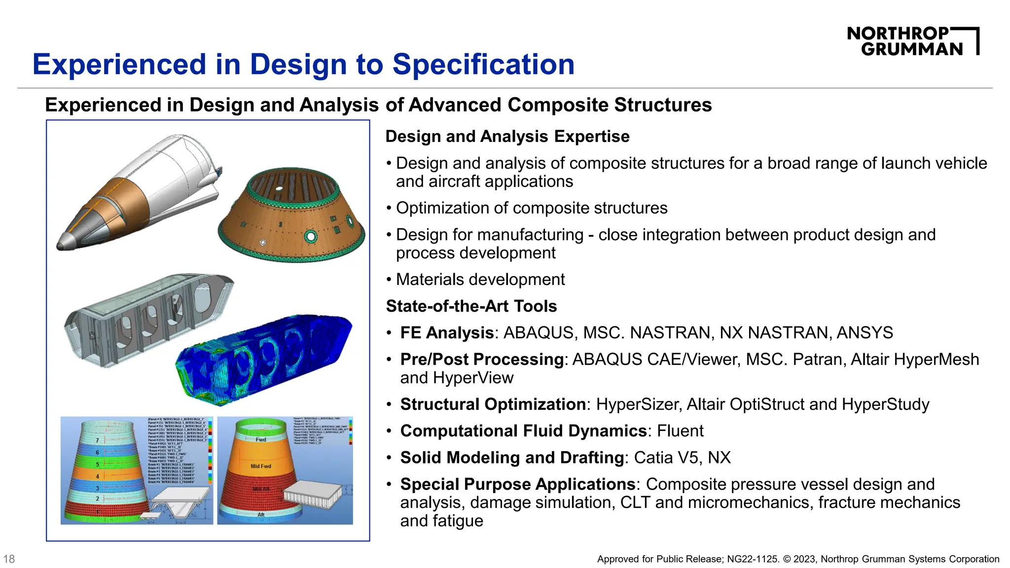 Northrop Grumman Aerospace Structures Overview | PDF
