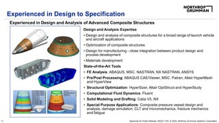 Northrop Grumman Aerospace Structures Overview | PDF