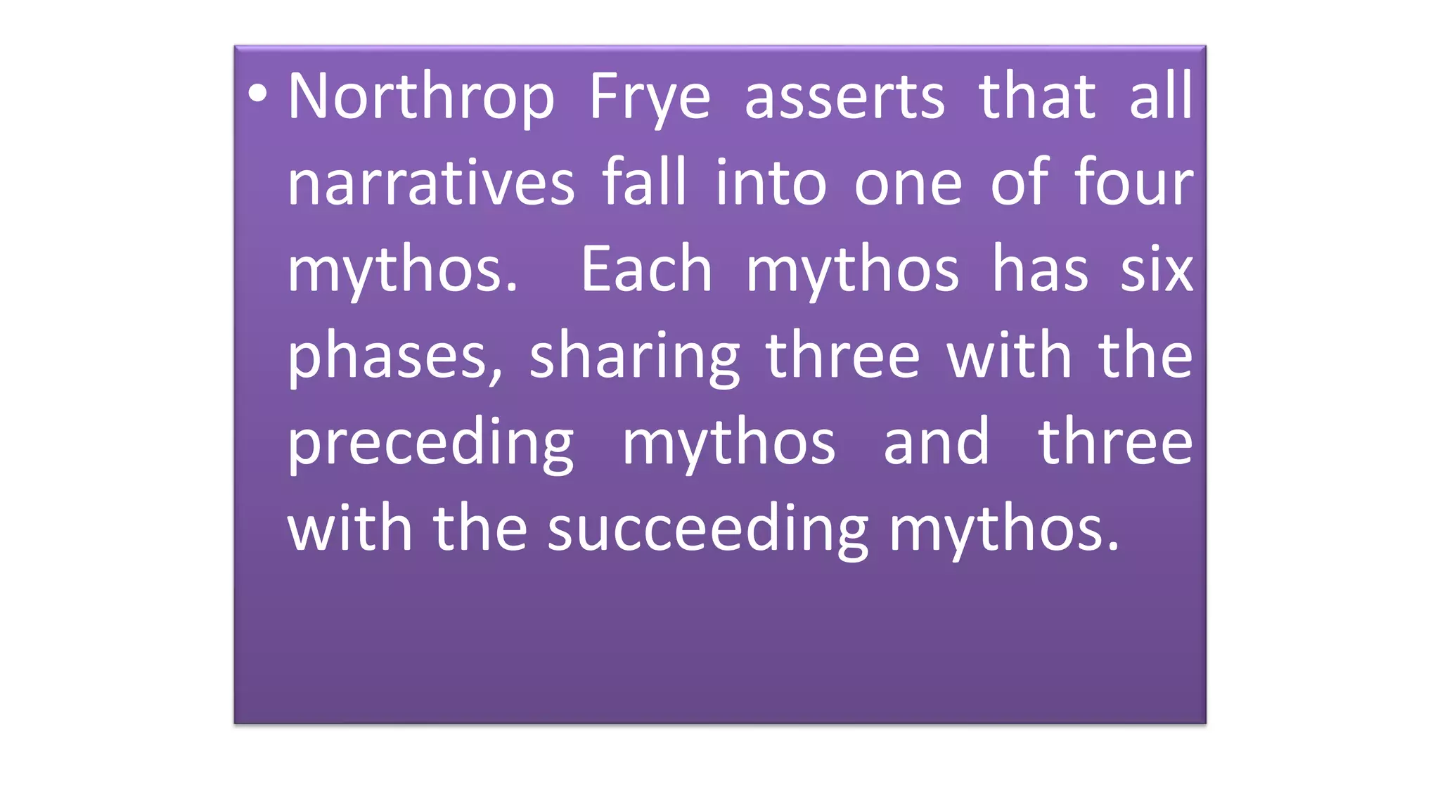 Northrop Frye's Archetype of Literature.ppt