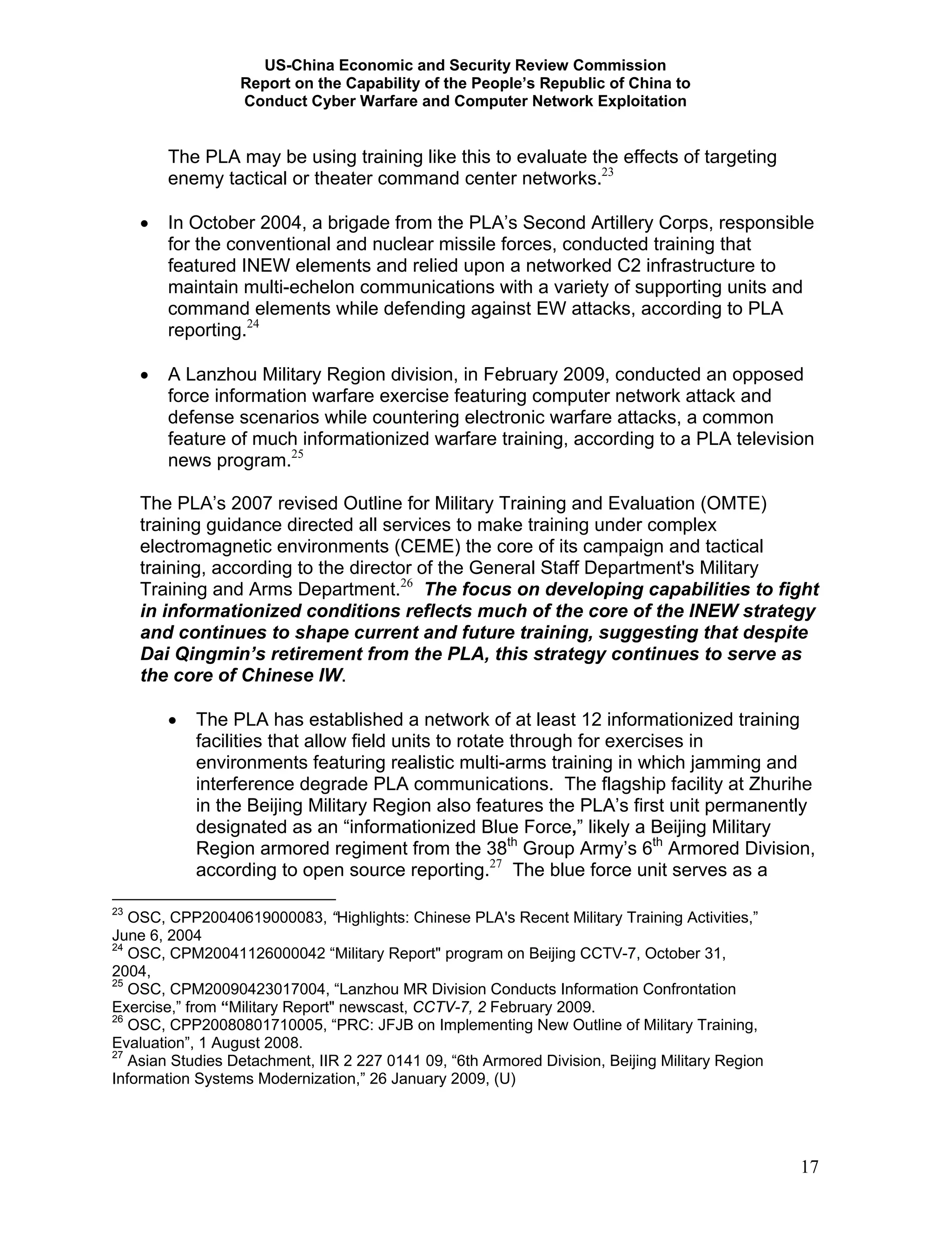 Northrop Grumman Prc Cyber Paper Final Approved Report 16 Oct2009 | PDF