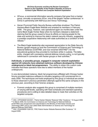 Northrop Grumman Prc Cyber Paper Final Approved Report 16 Oct2009 | PDF