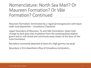 North sea marl våle – maureen nomenclature linkedin version | PDF