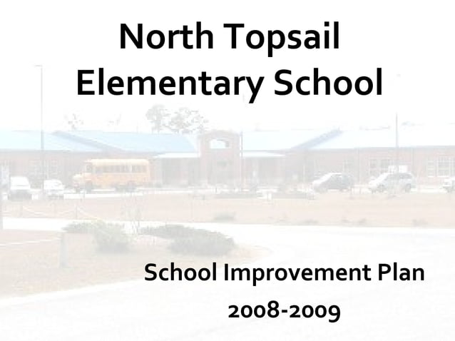 North Topsail Elementary School Improvement Plan 2008-2009 | PPT