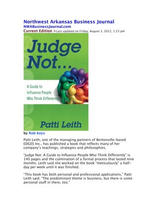 Northwest Arkansas Business Journal Book Debut | PDF | Business ...