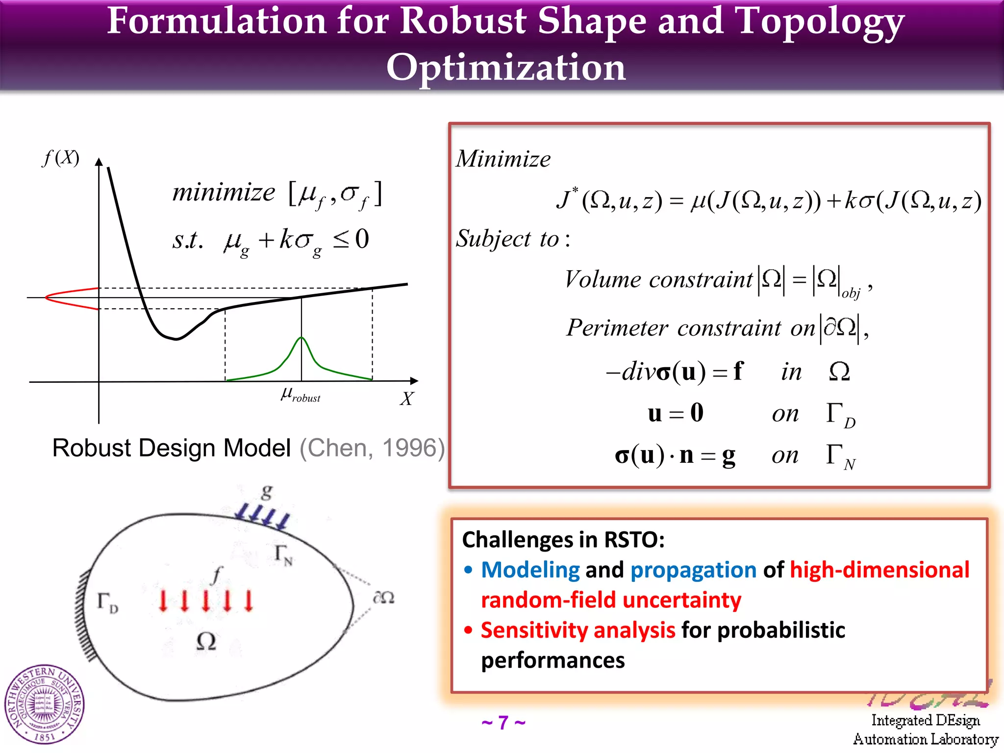 Robust Shape and Topology Optimization - Northwestern | PDF | Physics | Science