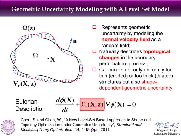 Robust Shape And Topology Optimization Northwestern Pdf Physics Science