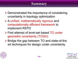 Robust Shape and Topology Optimization - Northwestern | PDF | Physics | Science