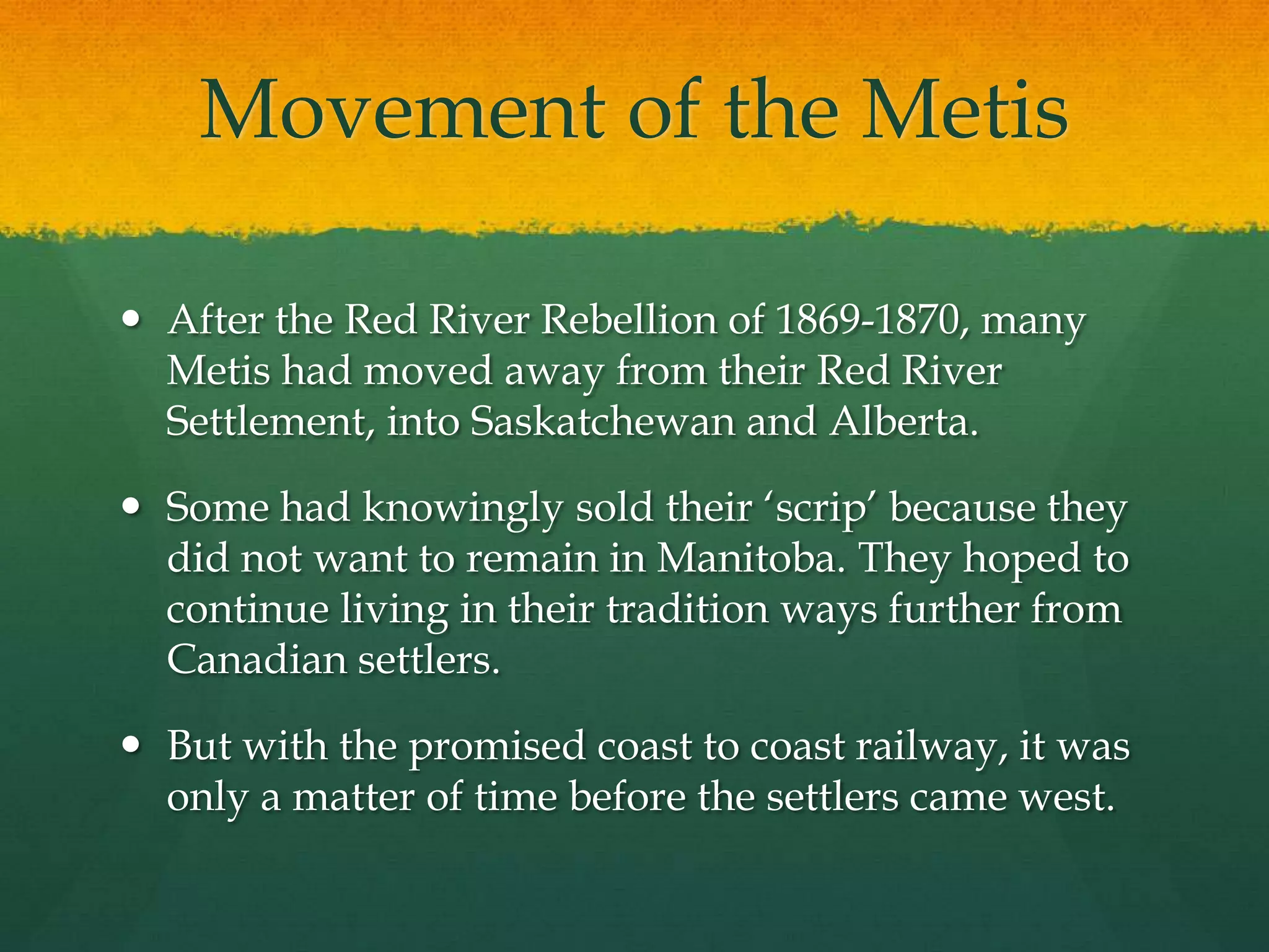 Northwest rebellion 1885 | PPT