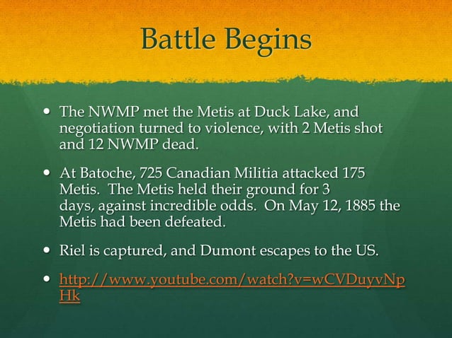 Northwest rebellion 1885 | PPT