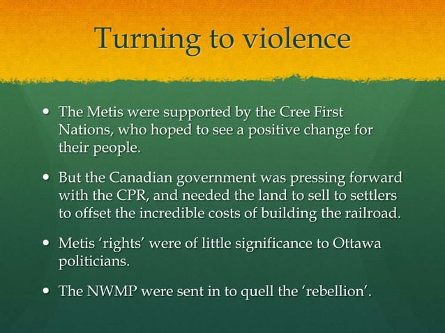 Northwest rebellion 1885 | PPT