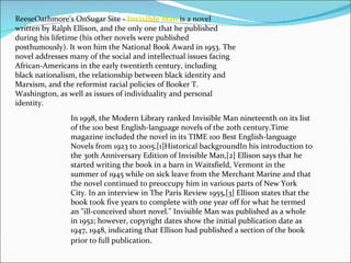 Norton Scientific: Invisible Man | ONSUGAR | PPT | Drama | Genres