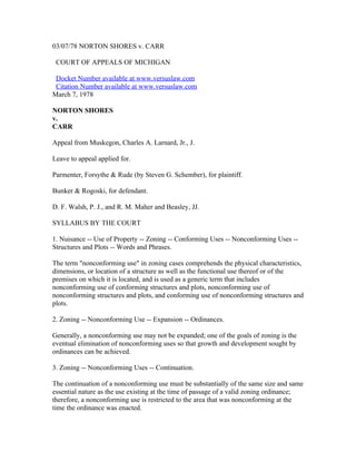 Norton Shores v Carr | PDF