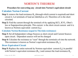 Norton's theorem | PDF