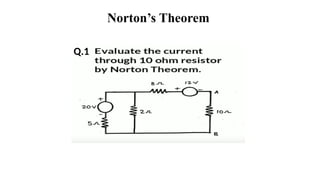 DC circuits_ nortons theorem_problems_meaning | PPTX